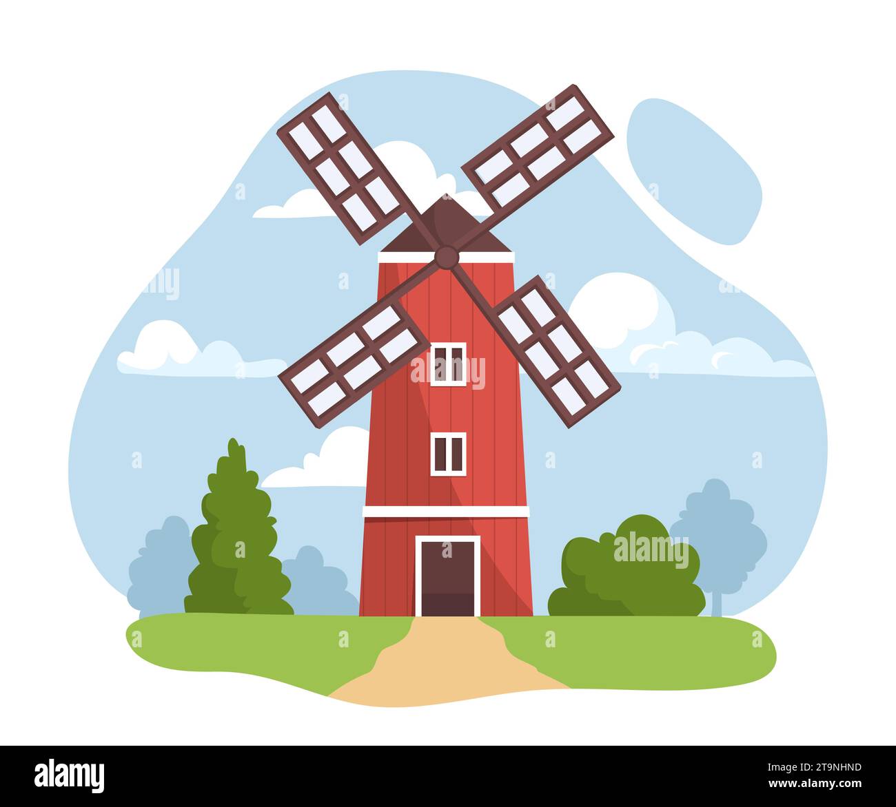 Farm scenery Cut Out Stock Images & Pictures - Alamy