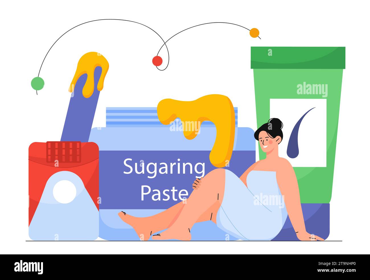 Bikini hair removal female Stock Vector Images - Alamy