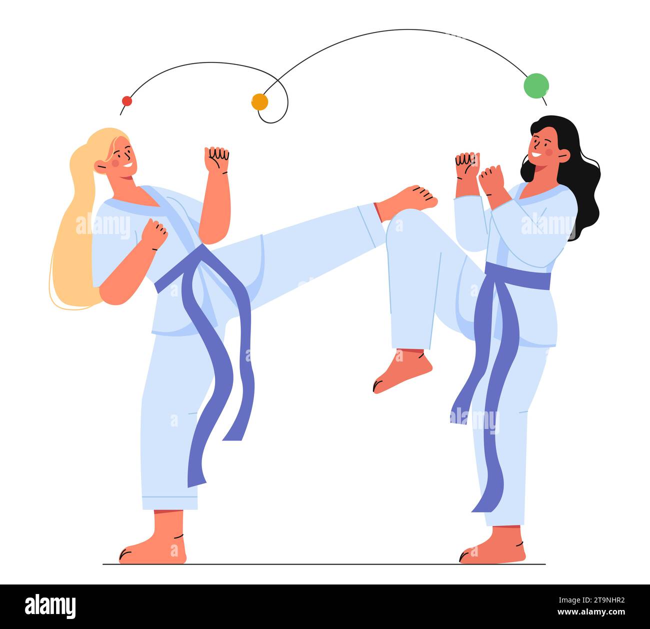 Karate woman vector concept Stock Vector Image & Art - Alamy