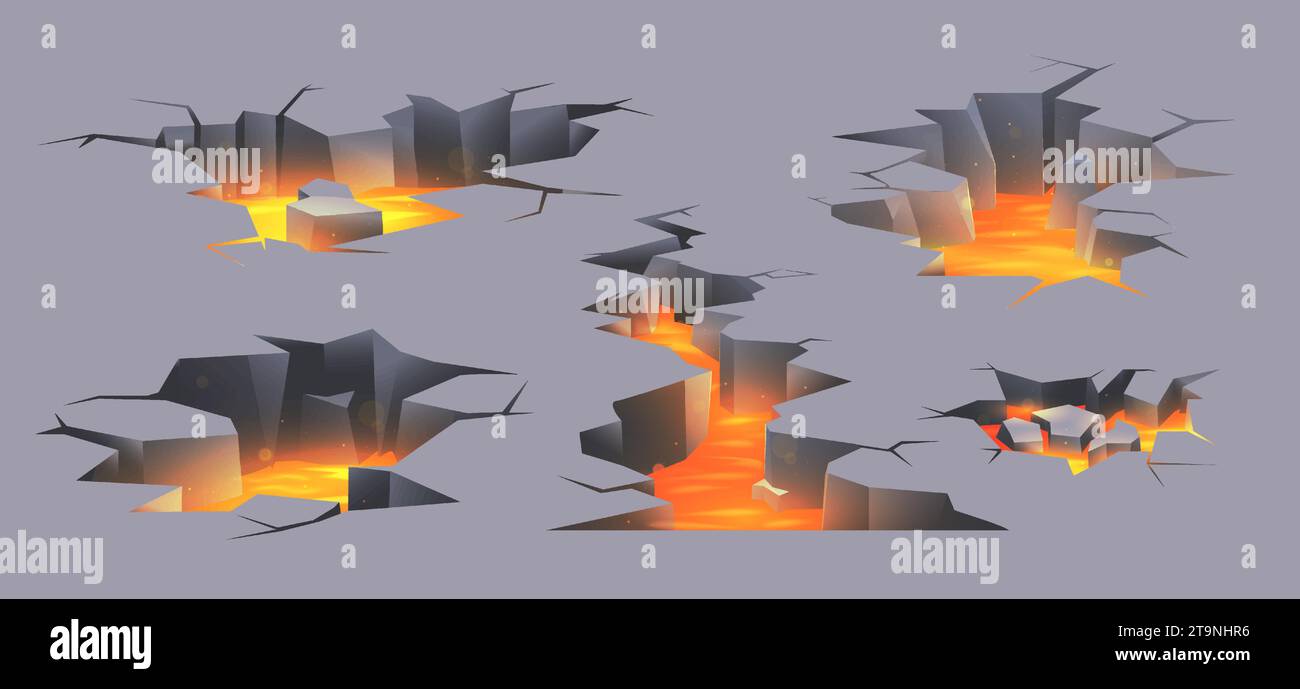 Rock cracks Stock Vector Images - Alamy