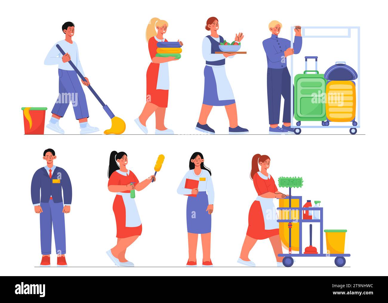 Hotel staff vector set Stock Vector Image & Art - Alamy
