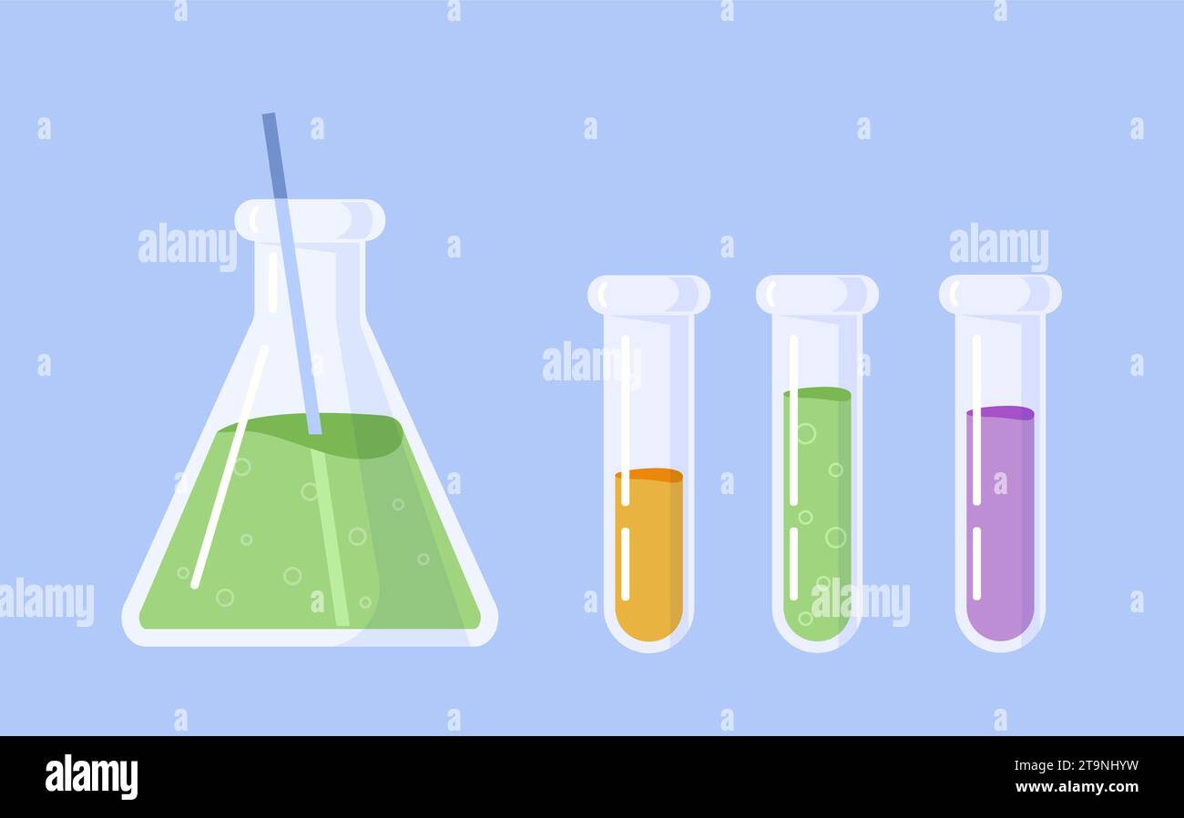Lab chemical tubes vector set Stock Vector Image & Art - Alamy