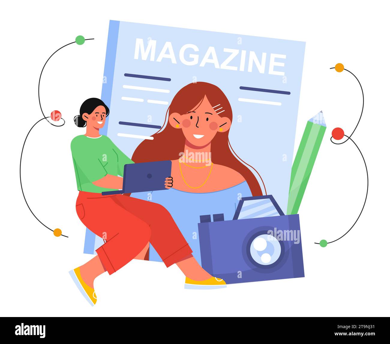 Fashion magazine editor vector concept Stock Vector Image & Art - Alamy