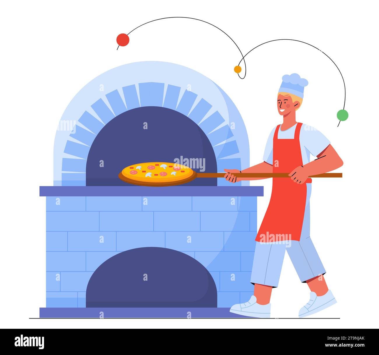 Pizzeria chief vector concept Stock Vector Image & Art - Alamy