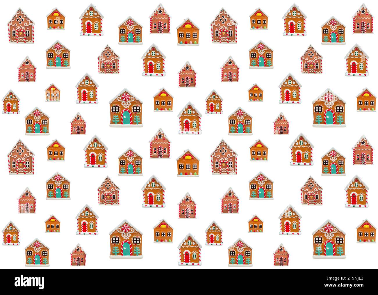 Cute gingerbread house village Cut Out Stock Images & Pictures - Alamy