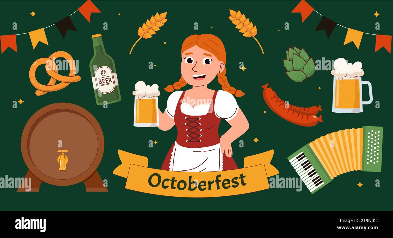 Oktoberfest elements vector set Stock Vector Image & Art - Alamy