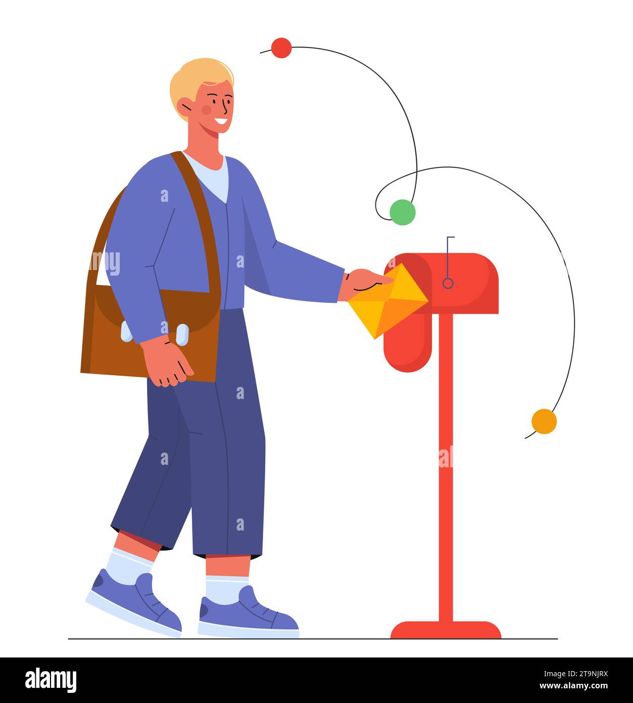 Postman letter Cut Out Stock Images & Pictures - Alamy