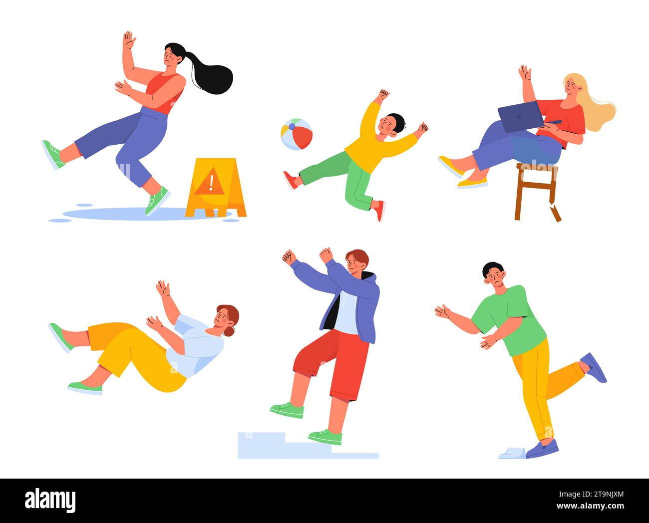 Man falling pictogram Stock Vector Images - Alamy