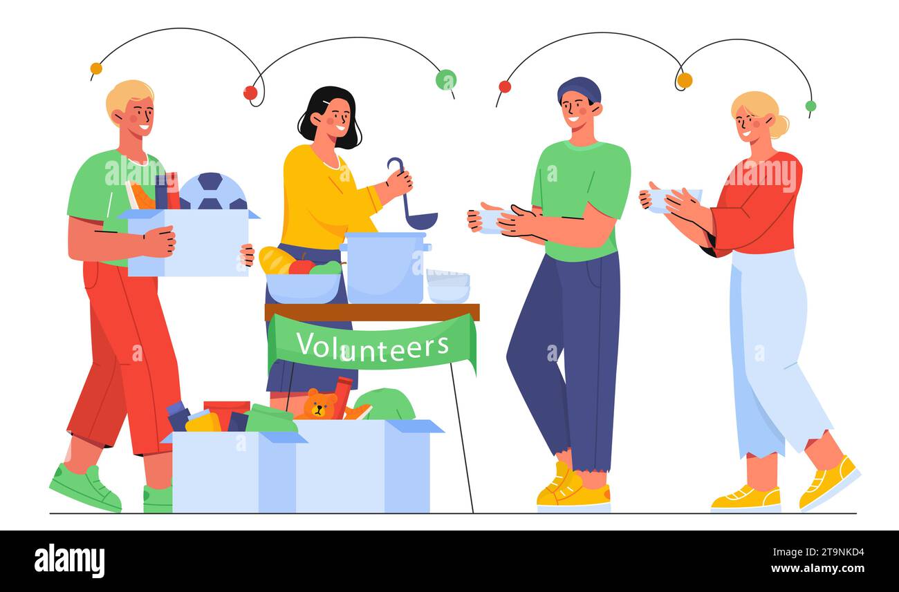 Social volunteers vector set Stock Vector Image & Art - Alamy