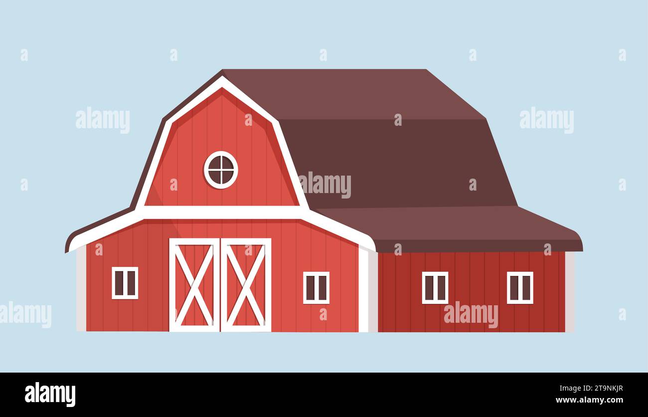 Farm building element vector concept Stock Vector Image & Art - Alamy