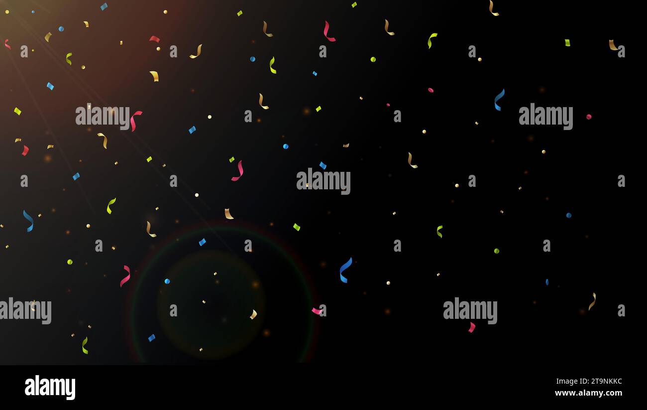 Realistic confetti background vector Stock Vector Image & Art - Alamy