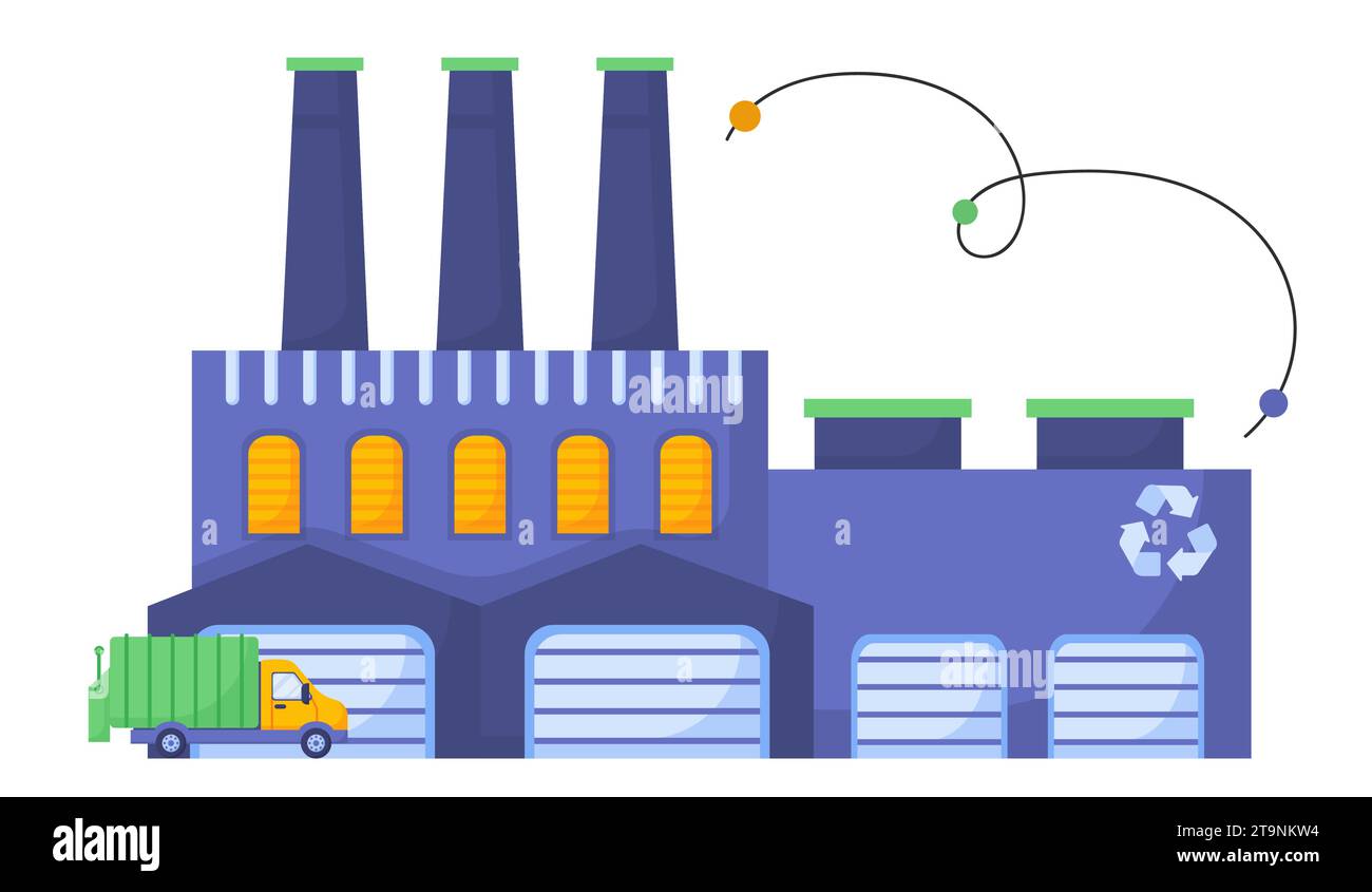 Waste processing plant vector concept Stock Vector Image & Art - Alamy