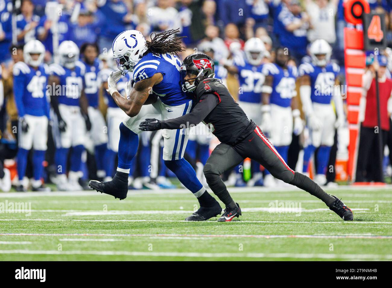 Indianapolis, Indiana, USA. 26th Nov, 2023. Indianapolis Colts tight ...