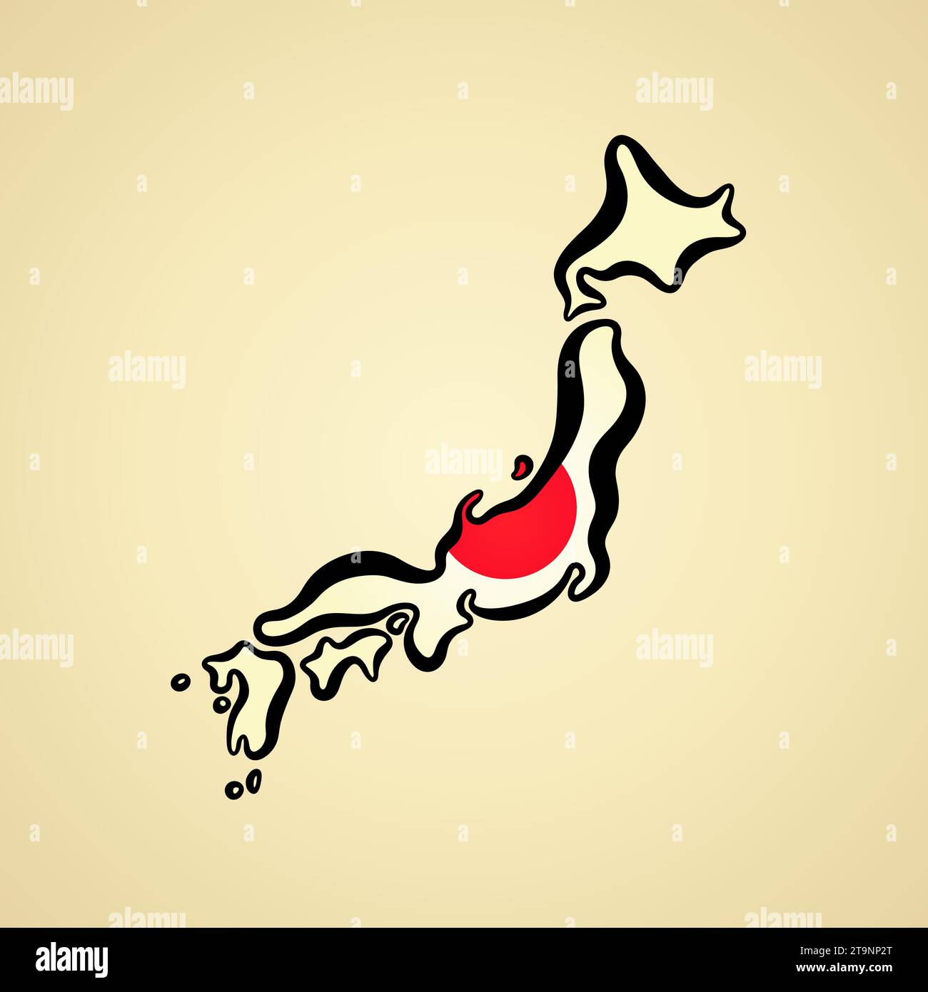 Outline map japan hi-res stock photography and images - Alamy