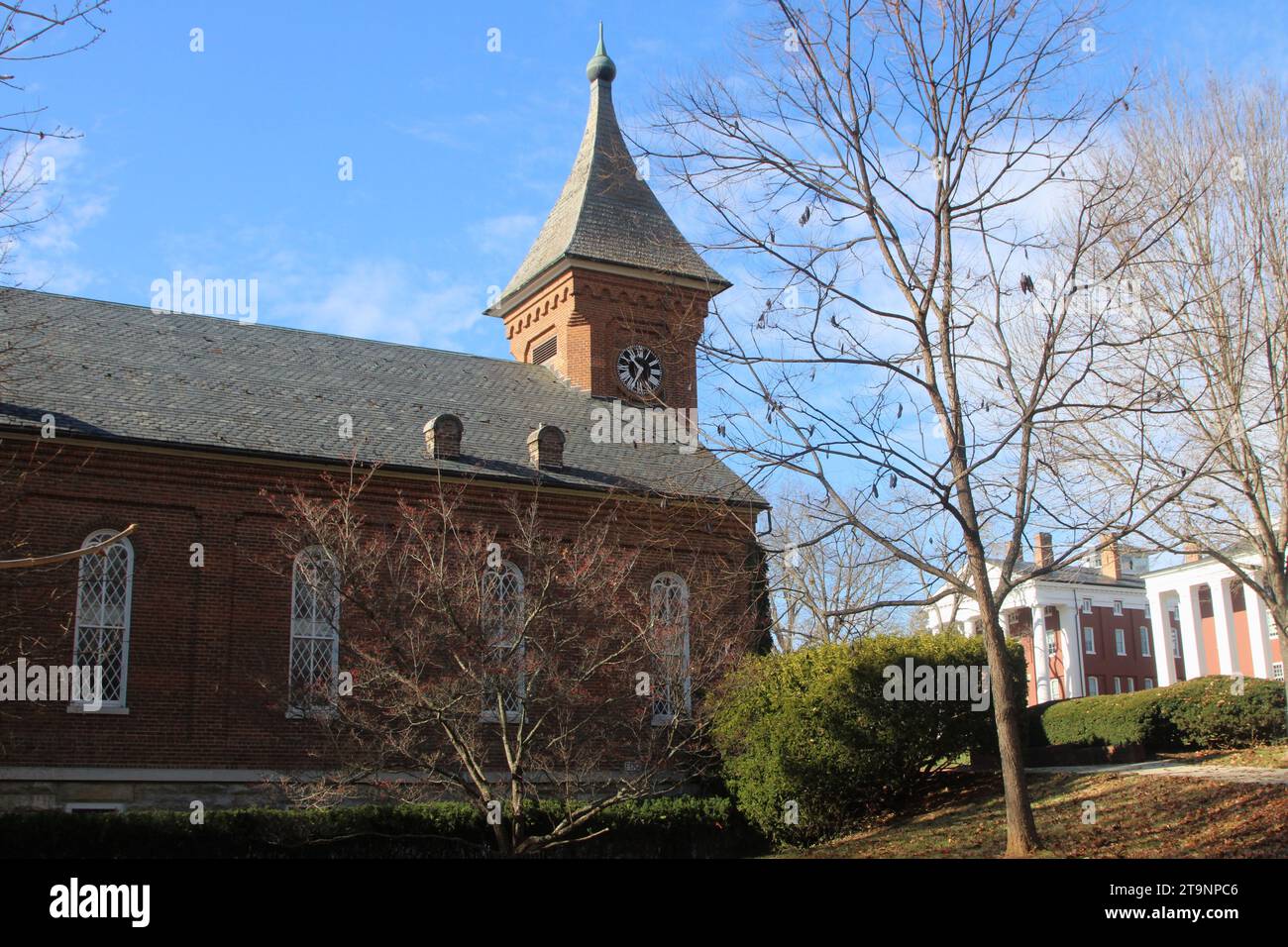 Lexington, USA. 26th Nov, 2023. Exterior view of Lee Chapel, now known ...