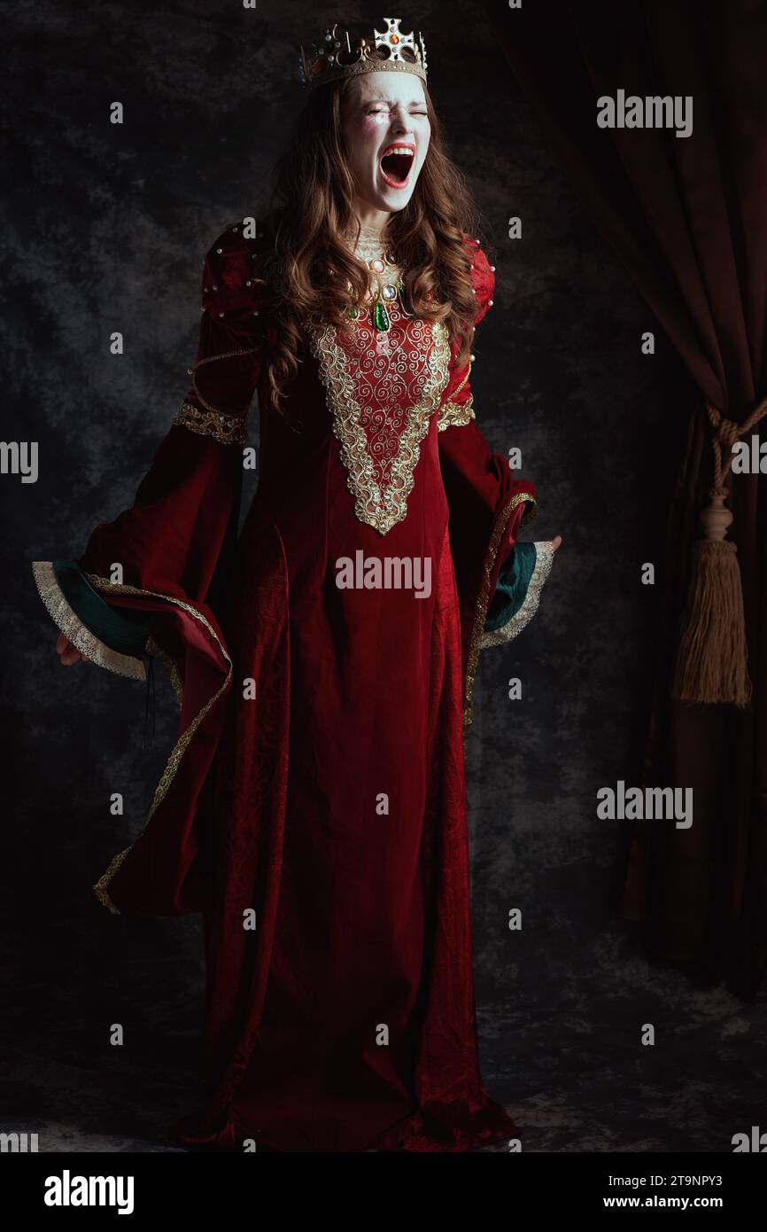 Old woman actress in medieval hi-res stock photography and images - Alamy