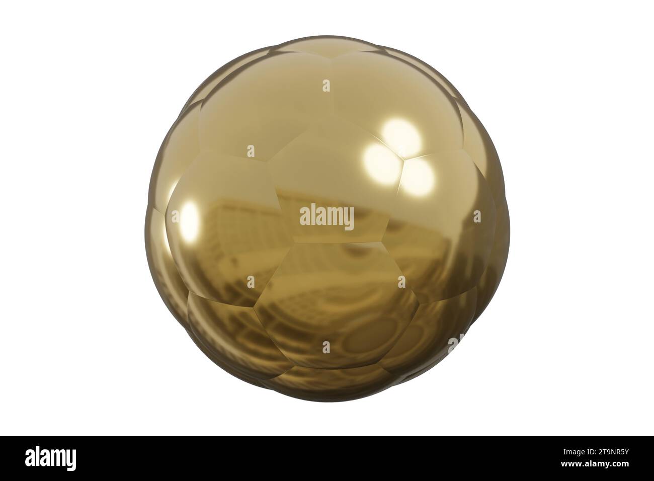 Soccer ball. Realistic football ball. Classic colors. 3d rendering ...