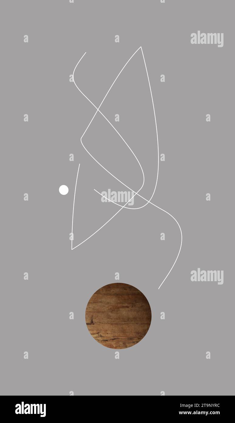 A unique minimalist abstract silhouette of a shrimp made of several ...