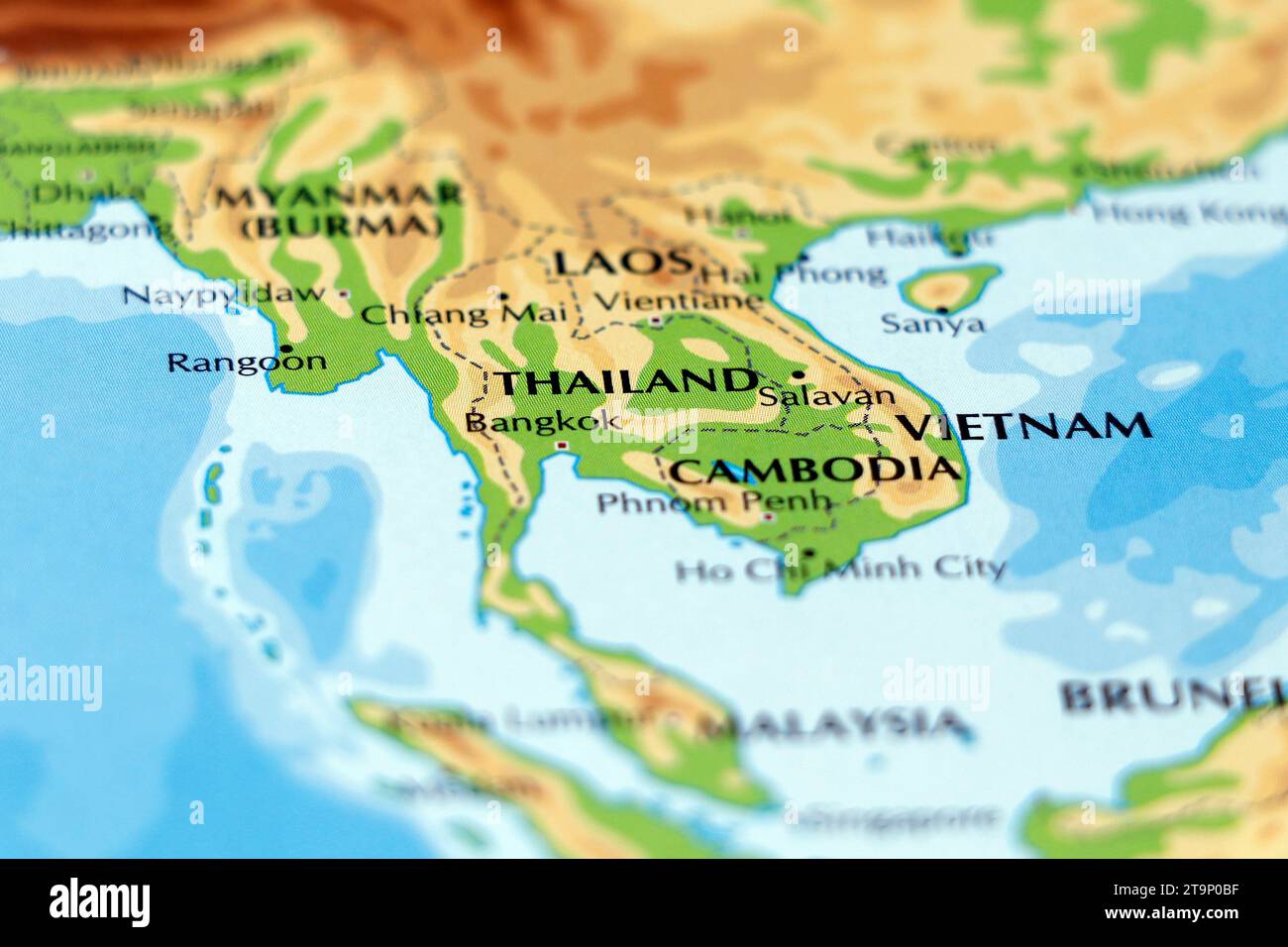Thailand Asia Map Historic Map : Southeast Asia: Thailand, Vietnam,