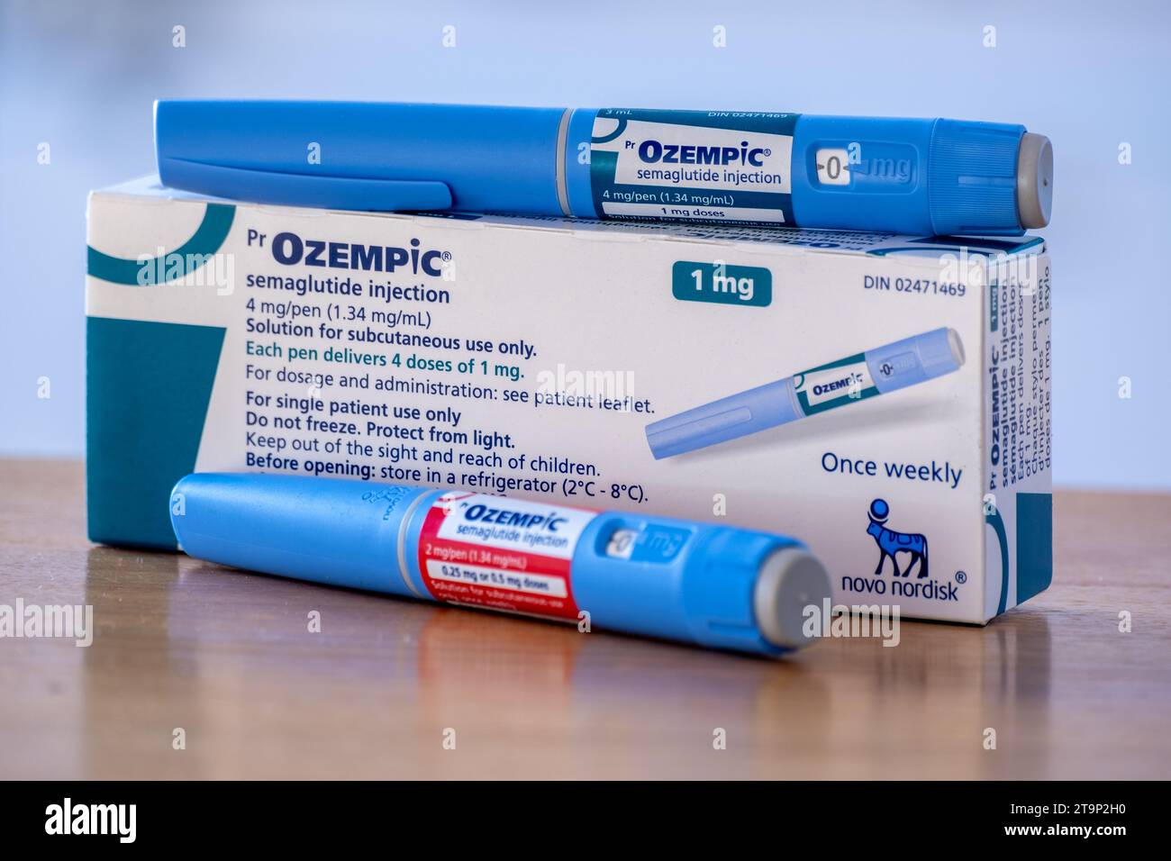 Montreal, CA - 25 November 2023: Ozempic semaglutide injection pens and ...