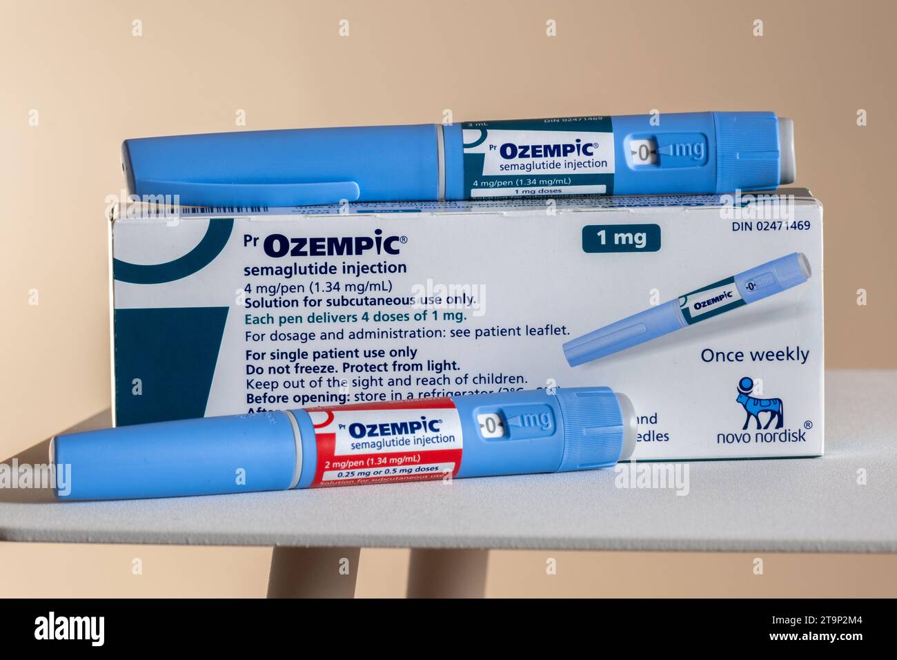 Montreal, CA - 25 November 2023: Ozempic semaglutide injection pens and ...