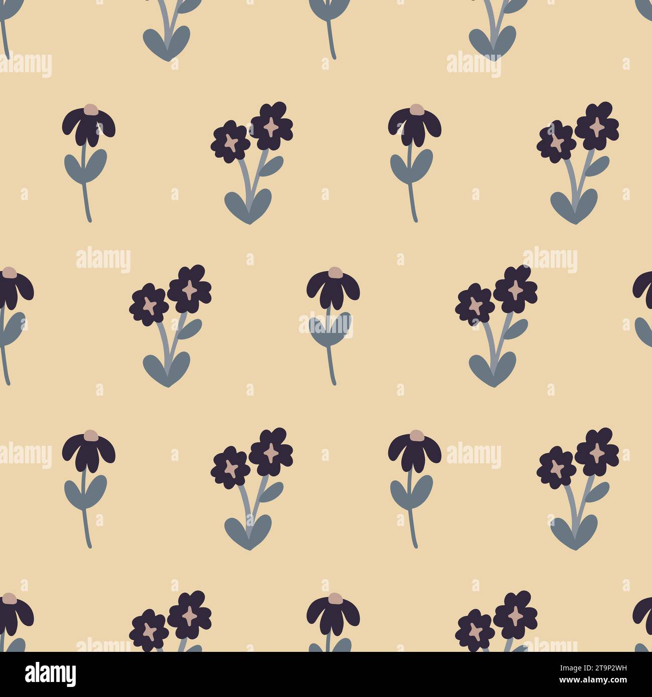 Spring flowers print seamless floral pattern Stock Vector Image & Art ...