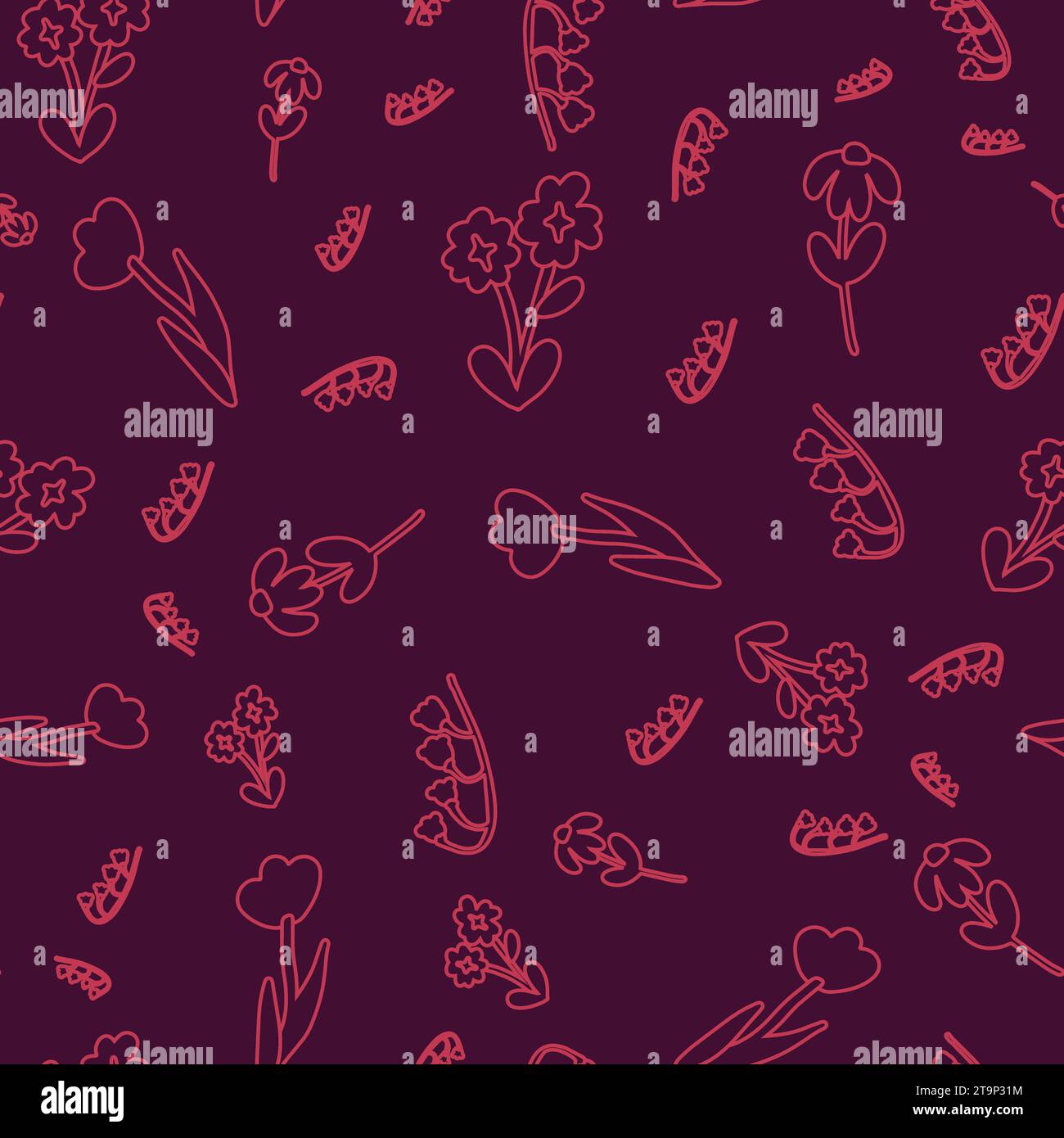 Spring flowers print seamless floral pattern Stock Vector Image & Art ...