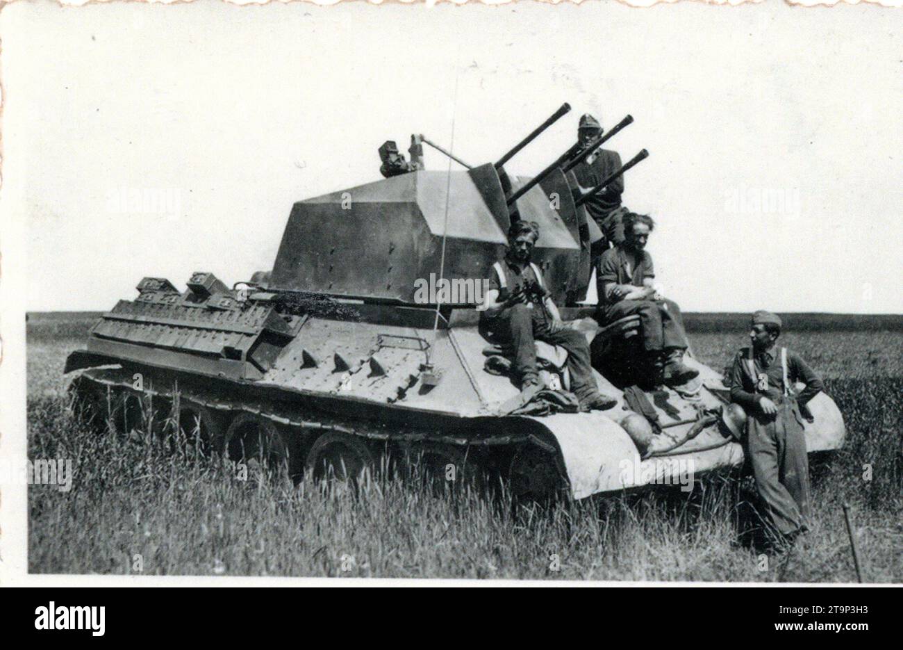 World War Two B&W photo German Ostwind Armoured Four Barrel 20mm Self ...