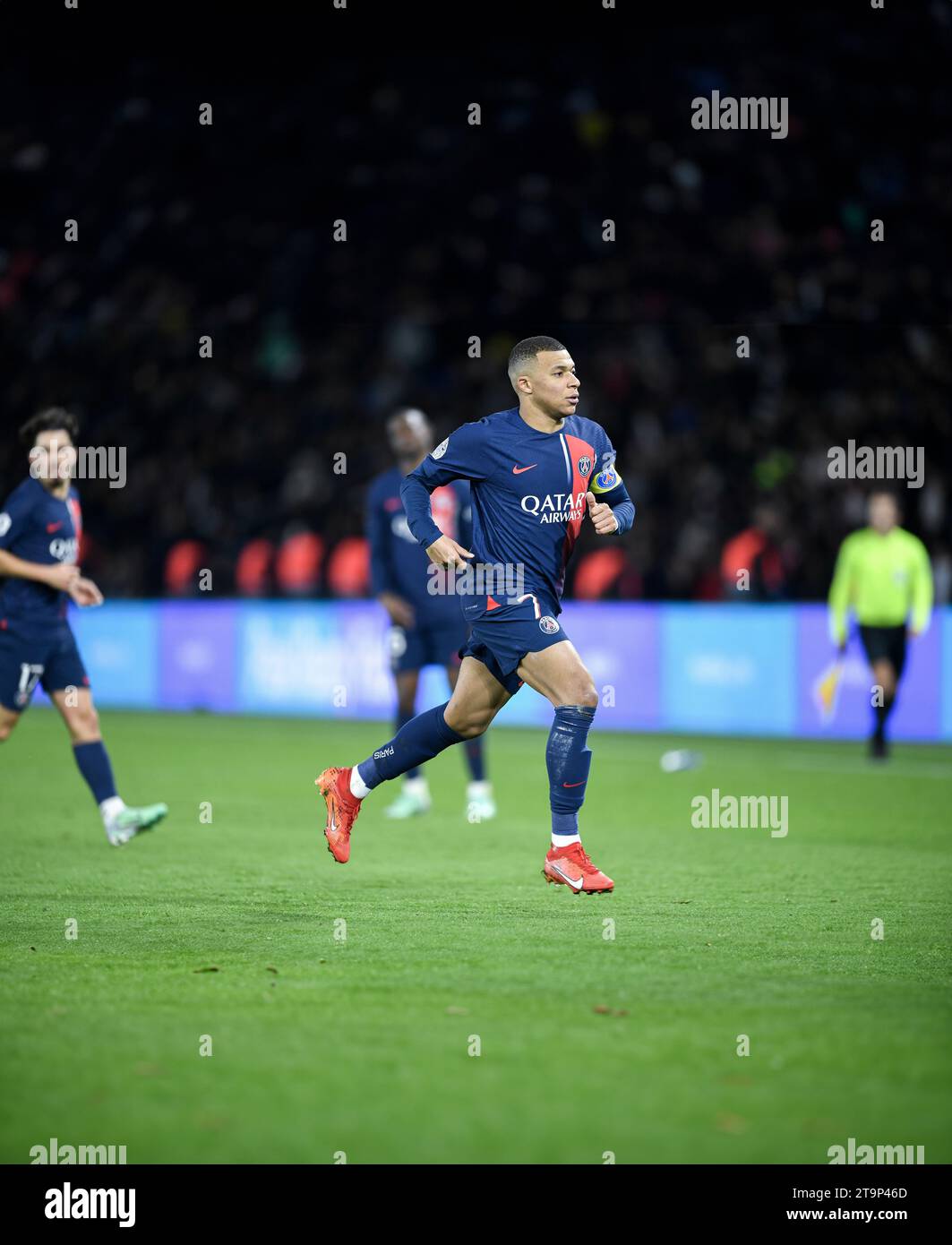 Kylian Mbappe during the Ligue 1 football (soccer) match between Paris ...
