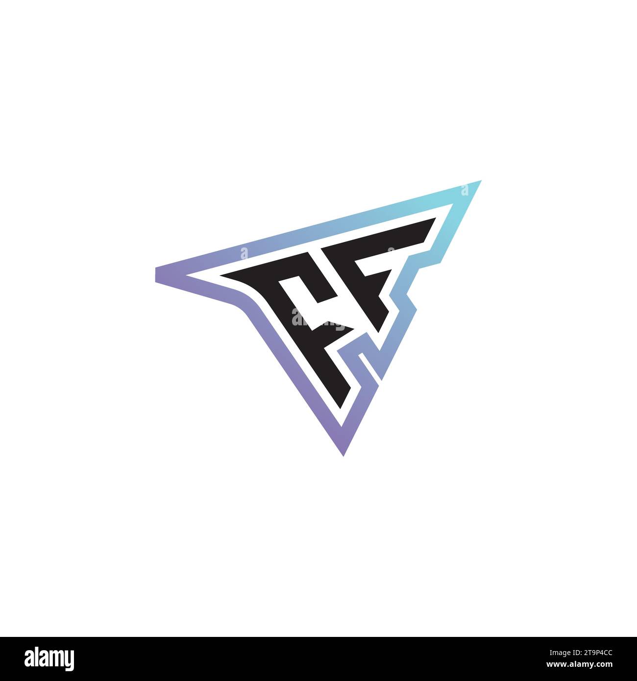 FF letter combination cool logo esport or gaming initial logo as a ...