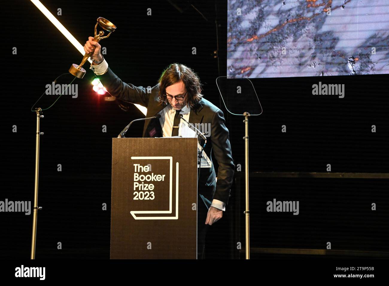 London, UK. 26th Nov, 2023. Irish author Paul Lynch - Prophet Song wins ...