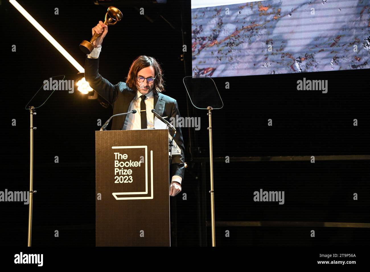 London, UK. 26th Nov, 2023. Irish author Paul Lynch - Prophet Song wins ...