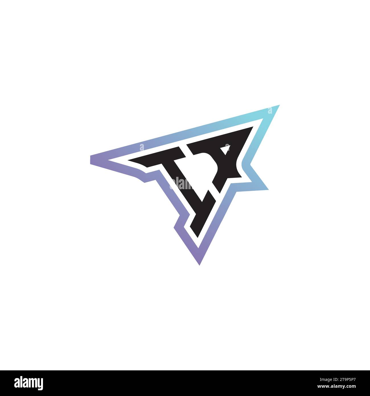 IA letter combination cool logo esport or gaming initial logo as a ...