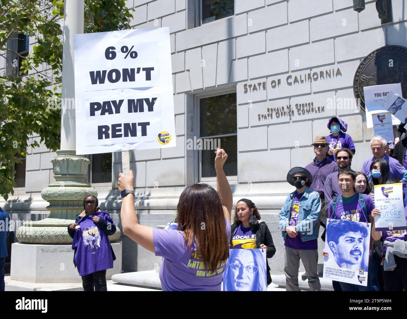 San Francisco, CA - June 29, 2023: SEIU local 1000, representing the ...