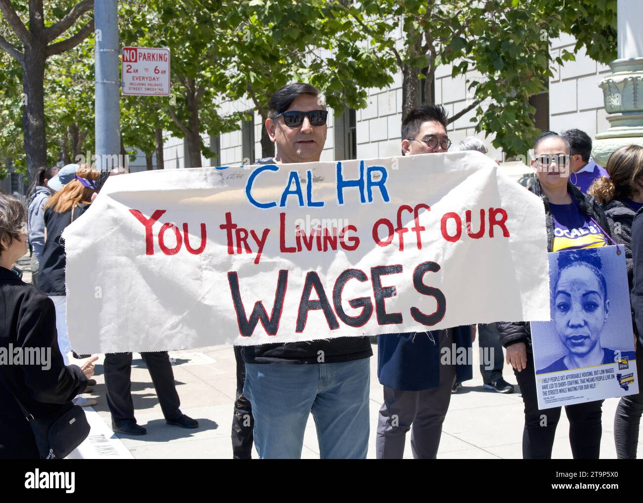 San Francisco, CA - June 29, 2023: SEIU local 1000, representing the ...