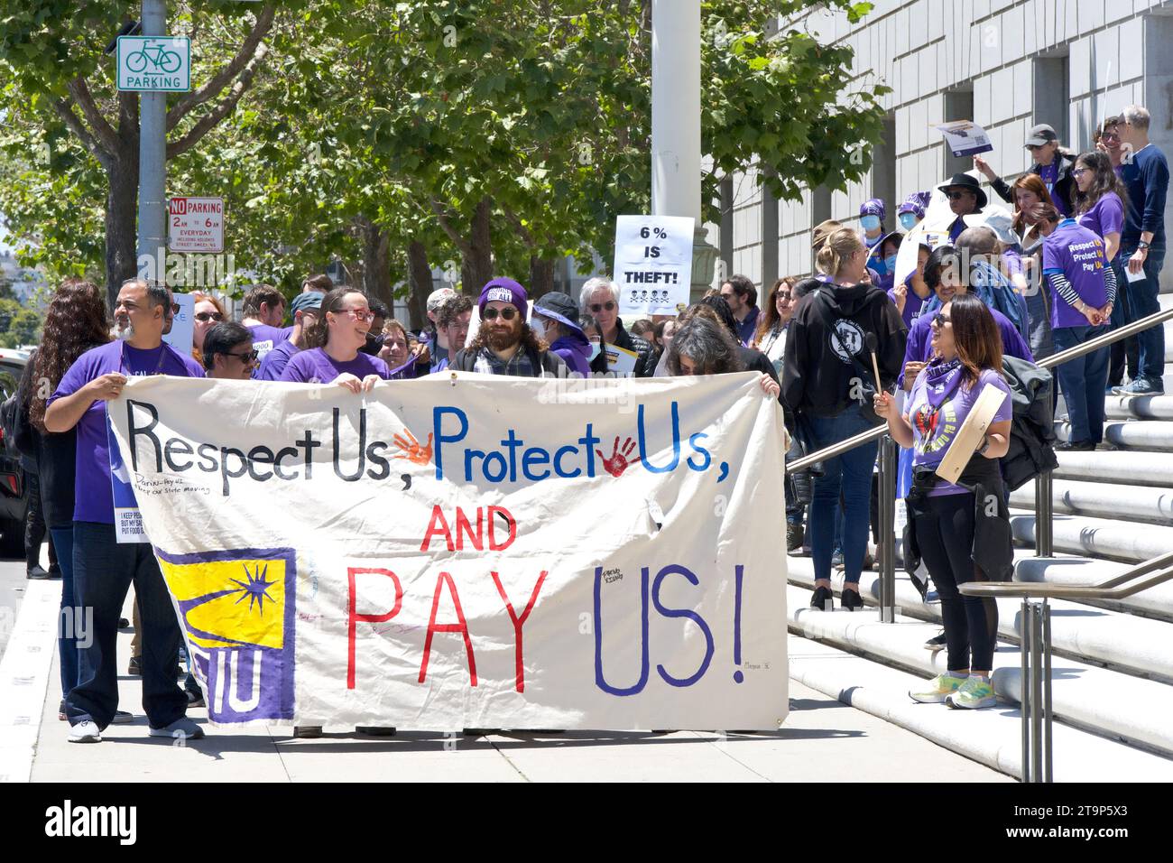 San Francisco, CA - June 29, 2023: SEIU local 1000, representing the ...