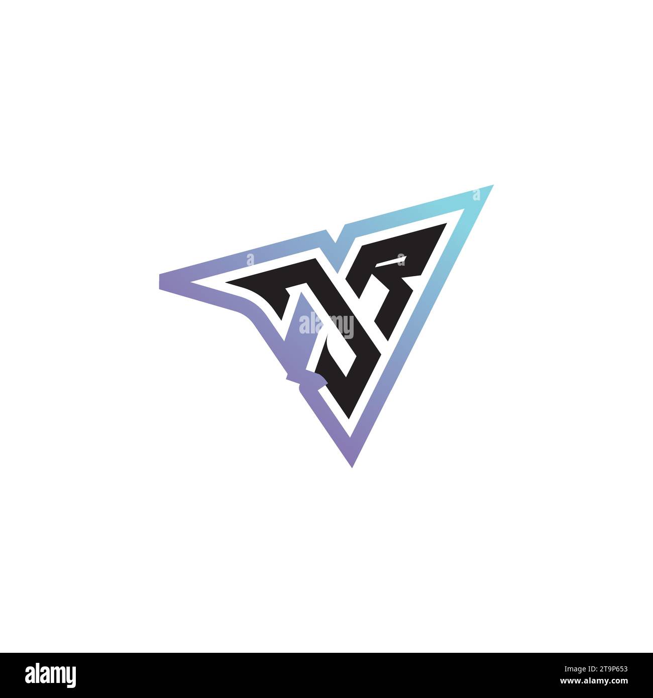 JR letter combination cool logo esport or gaming initial logo as a ...