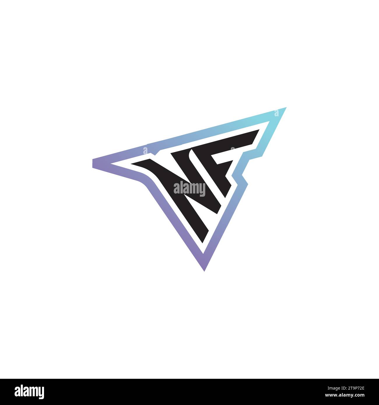 Nf logo concept design hi-res stock photography and images - Alamy