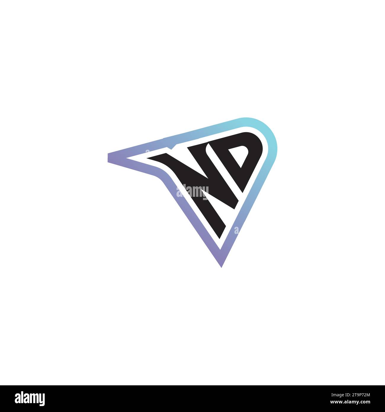 Nd letter logo design hi-res stock photography and images - Alamy