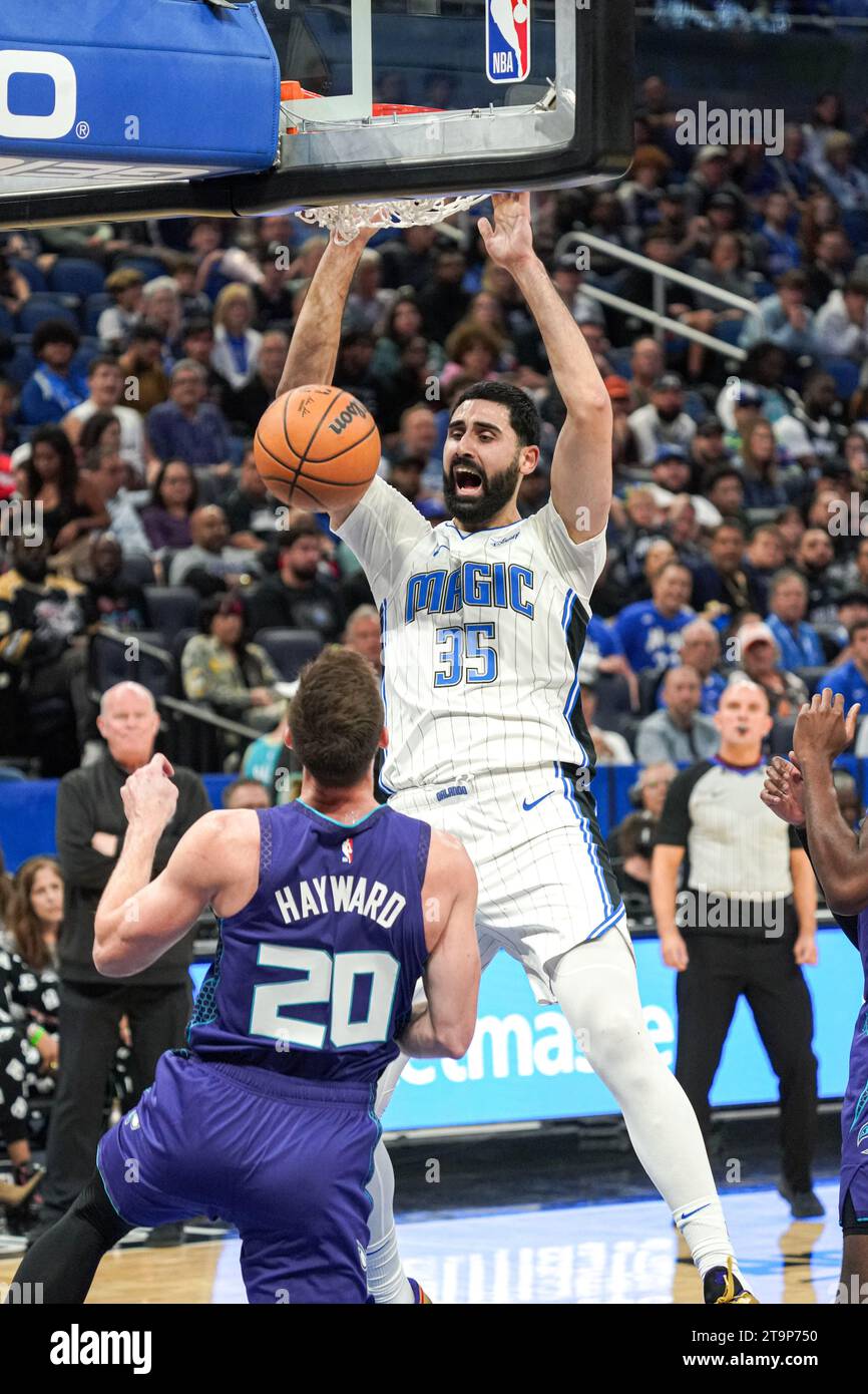 Orlando, Florida, USA, November 26, 2023, Orlando Magic center Goga ...