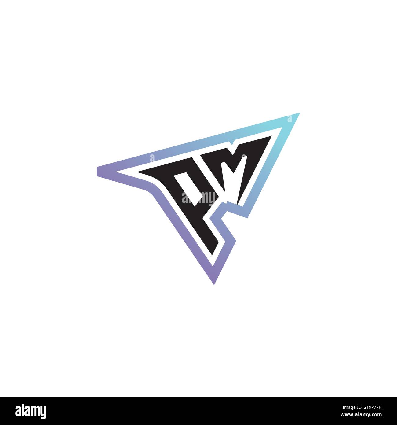 PM letter combination cool logo esport or gaming initial logo as a ...