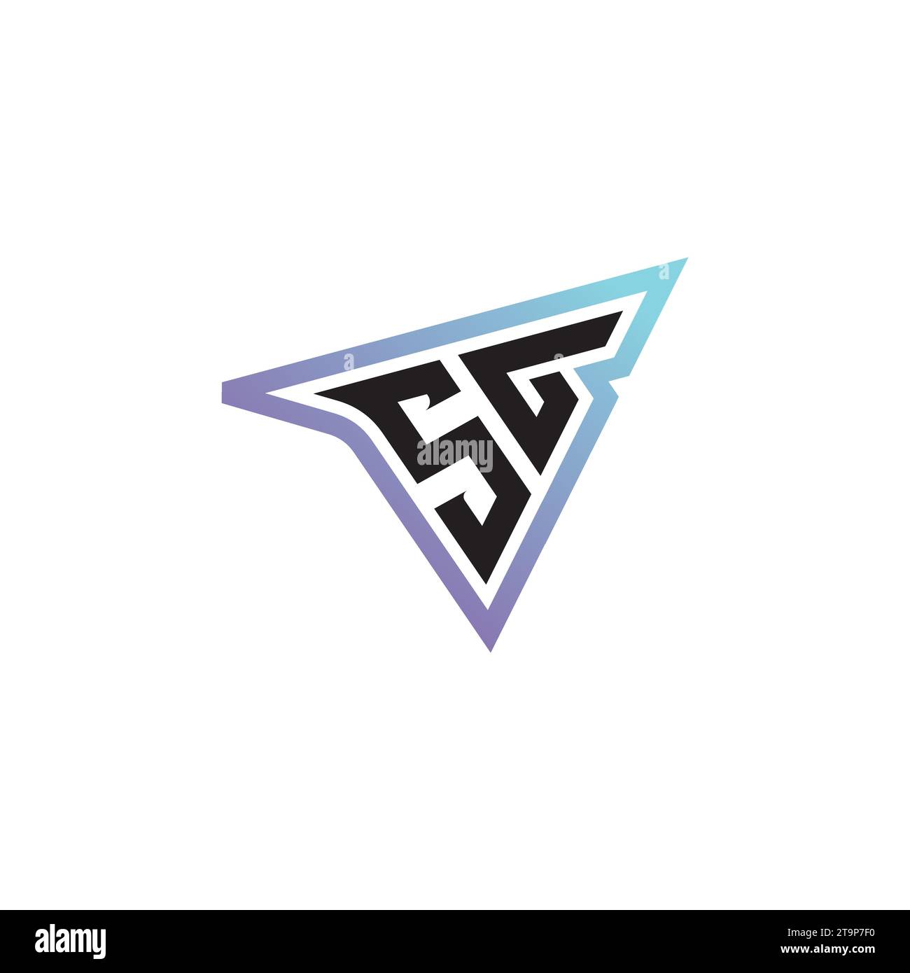 SG letter combination cool logo esport or gaming initial logo as a ...