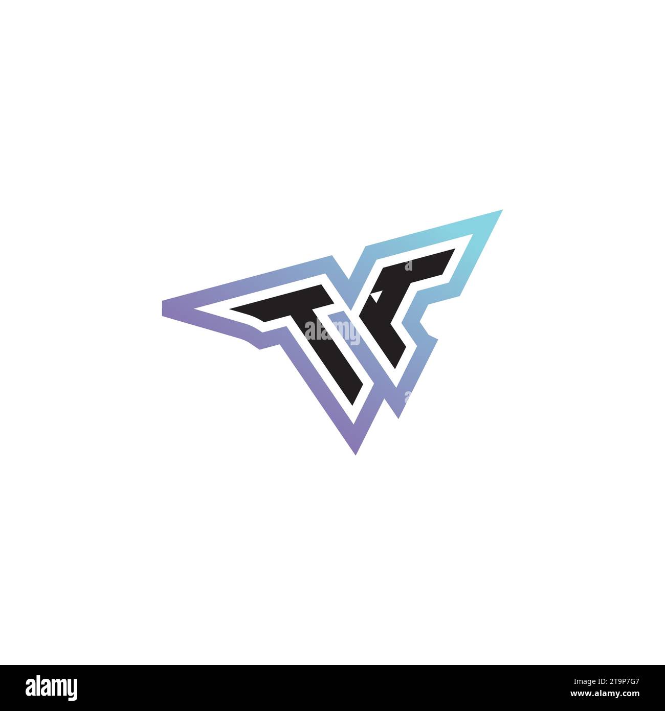 TI letter combination cool logo esport or gaming initial logo as a ...