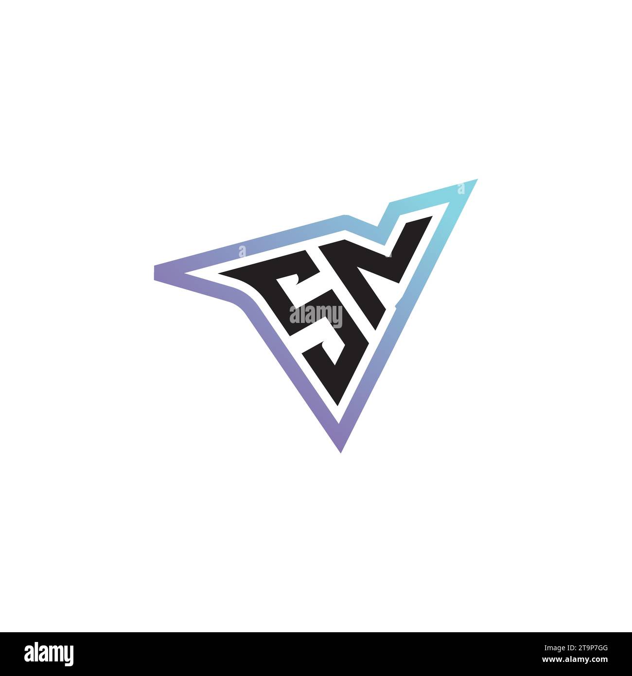 SN letter combination cool logo esport or gaming initial logo as a ...
