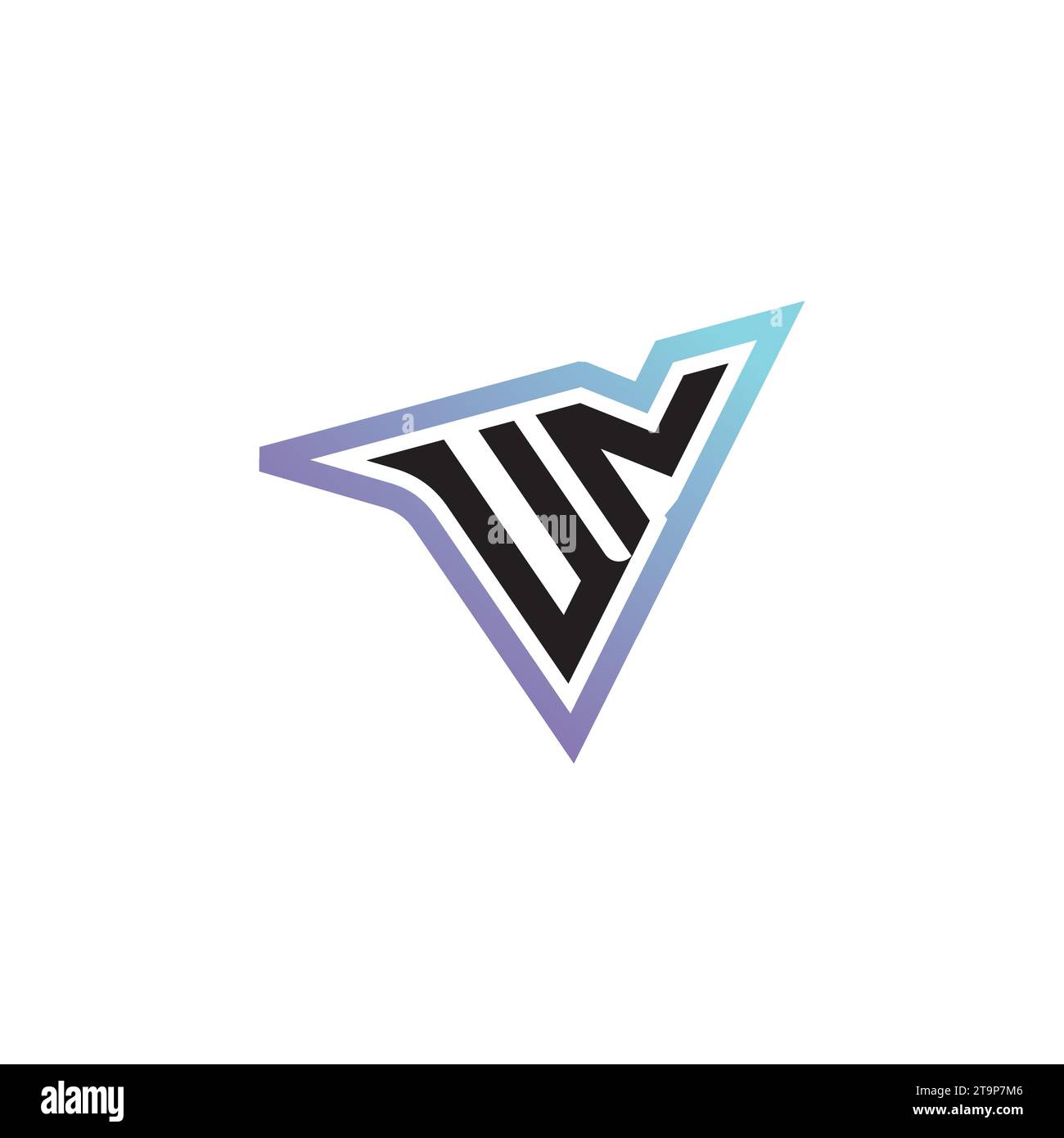 UN letter combination cool logo esport or gaming initial logo as a ...