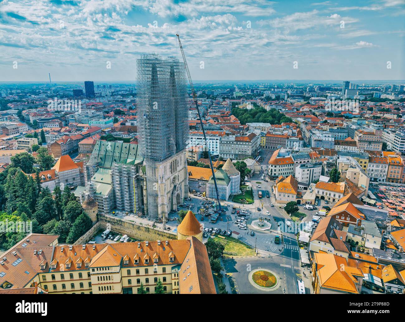 Zagreb aerial summer hi-res stock photography and images - Alamy