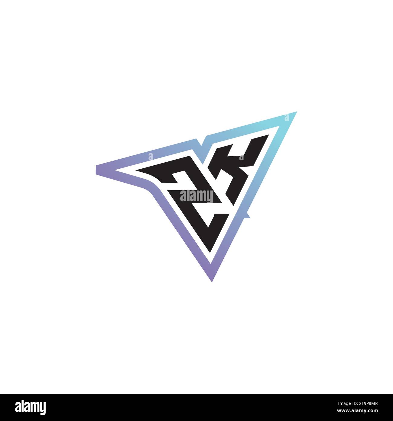 Zk letter design hi-res stock photography and images - Alamy