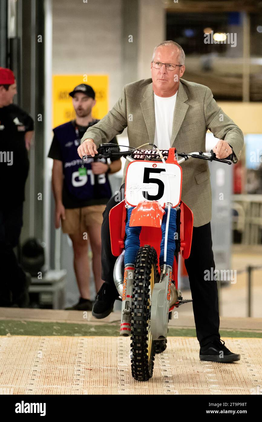 Melbourne, Australia, 25 November, 2023. Legend Ricky Johnson waits ...
