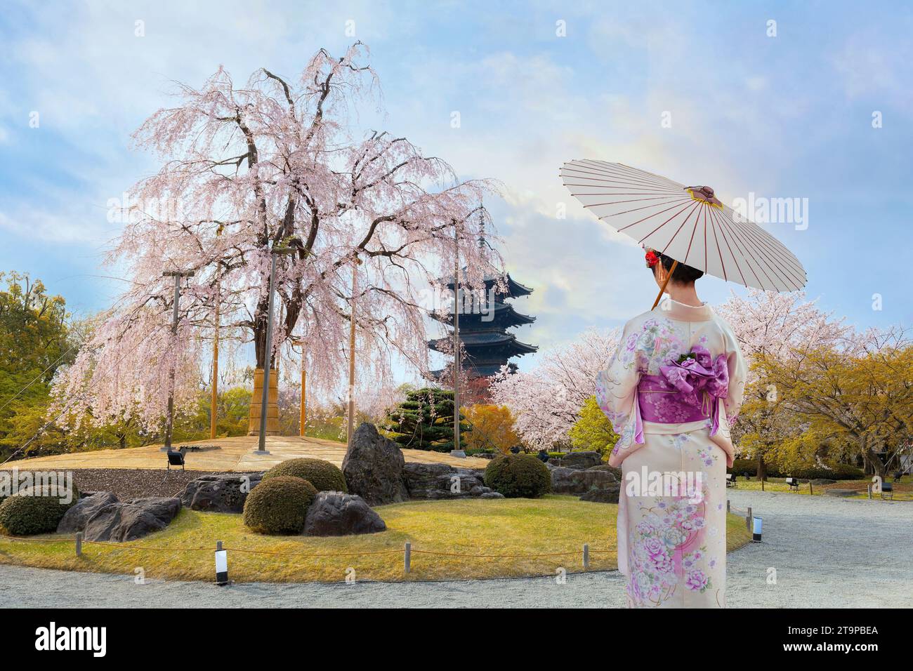 Toji temple kyoto gate hi-res stock photography and images - Alamy