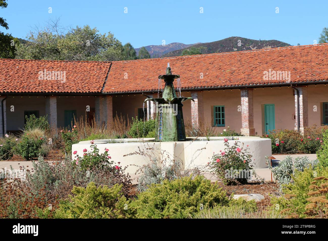 The guest house, Mission San Padua, Jolon, CA. Founded in 1771, this ...